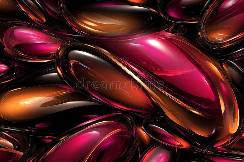 Dynamic Organic Forms Flow Seamlessly in a Blend of Colors, Creating an ...