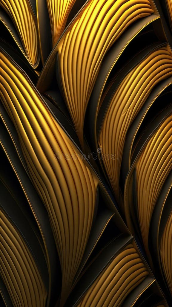 Dynamic Overlapping Lines and Curves Abstract Design. Stock ...