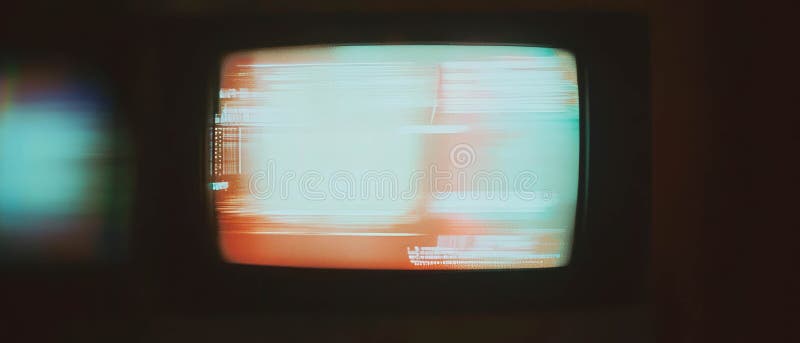 Dynamic Overlay Showing a CRT Screen with Depth of Field Effects ...