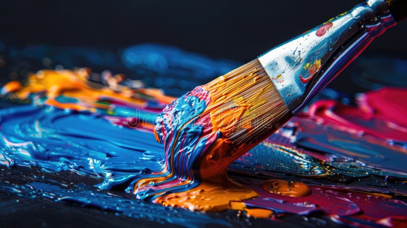 Dynamic Paint Splash: Capturing Colorful Creativity Stock Illustration ...