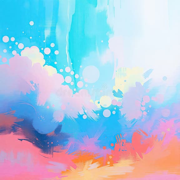 Dynamic Painted Texture in Bold Expressive Colors Stock Photo - Image ...