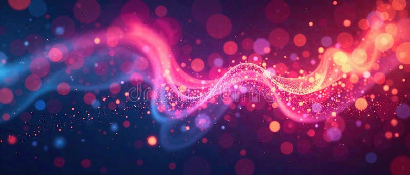 Dynamic Particle Overlay Background Design Vibrant Colors Sharp Focus ...