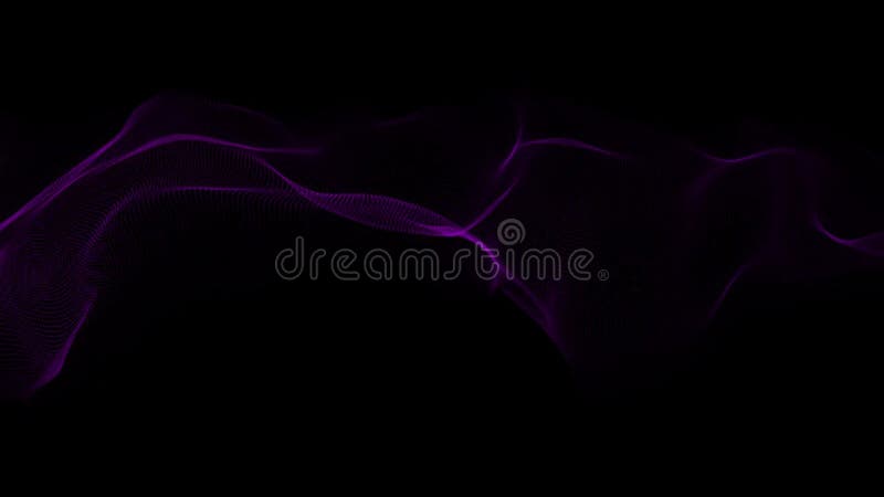 Dynamic Particle Waves. Seamless Loop Animation Background for Award ...