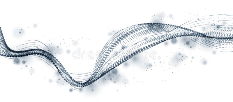 Dynamic Particles Sound Wave Flowing. Dotted Curves Vector Abstract ... Dynamic Particles Sound Wave Flowing. Dotted Curves Vector Abstract ...