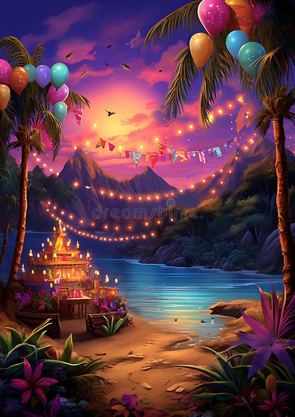 Dynamic party backdrops stock illustration. Illustration of cheesecake ...