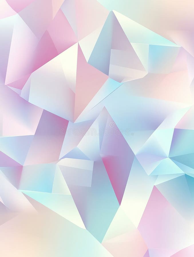 Dynamic Pastel Triangle Pattern Showcasing Soft Gradients and an ...