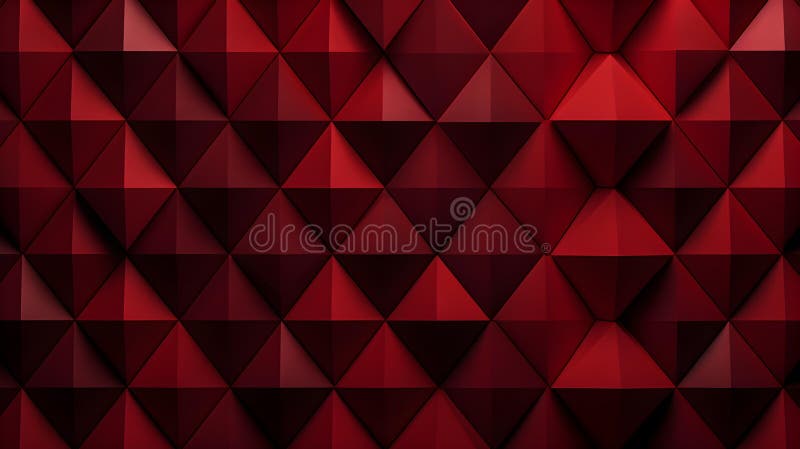 Dynamic Pattern of Dark Red Triangles. Futuristic Wallpaper Stock ...