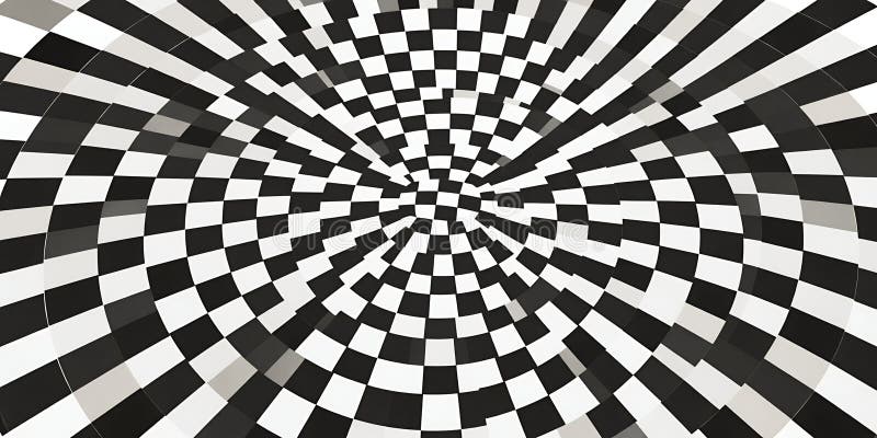 Black and White Checkered Pattern Swirling in a Dynamic Optical ...