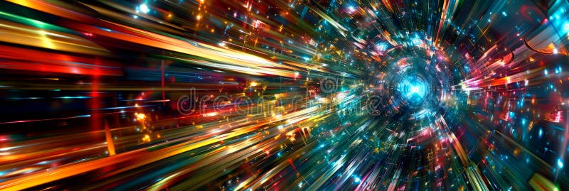 A Dynamic Pattern with Radiating Lines and Vibrant Colors, Creating a ...