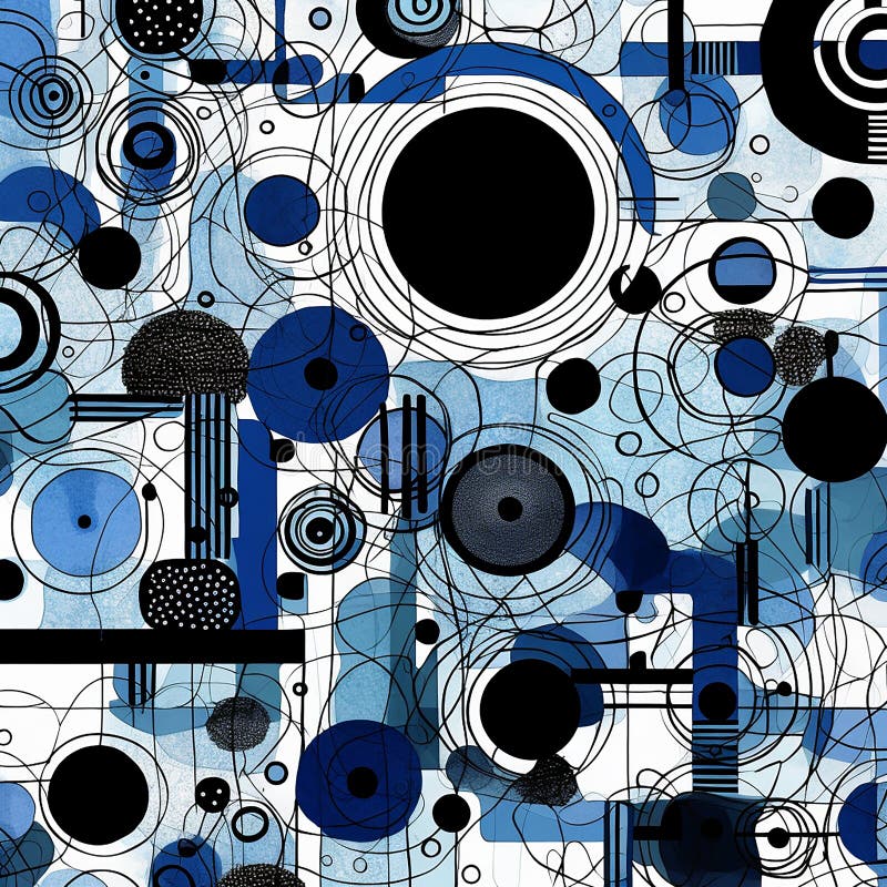 A Dynamic Patterns and Colors Design, Background Navy and White Color ...