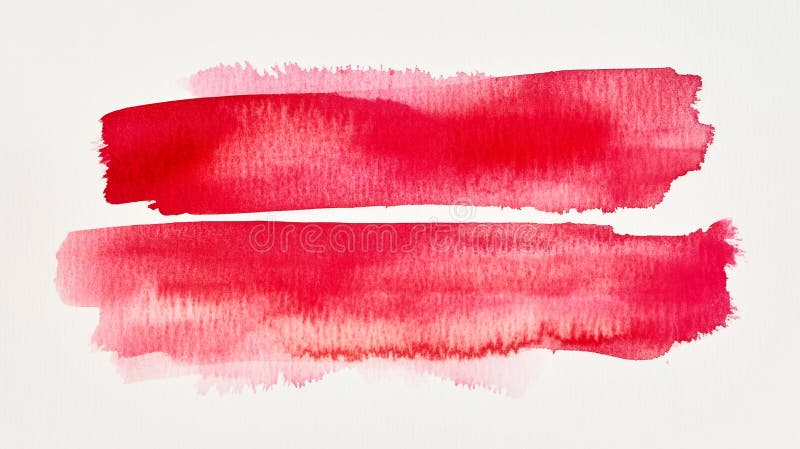 Dynamic Patterns of Red Watercolor Brushstrokes on Textured Canvas ...