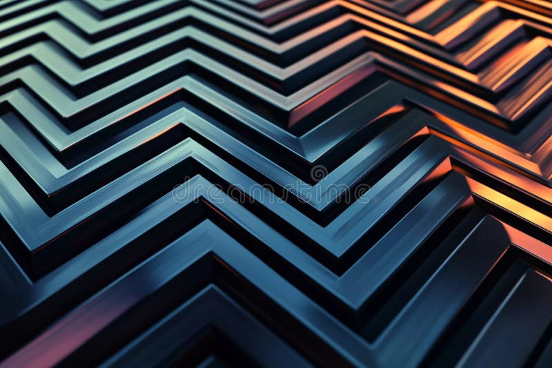 Dynamic Patterns Of Rhythmic Geometric Lines In A Vibrant Texture