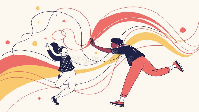 Dynamic People Celebrating Success Teamwork Vector, Vector Design ...