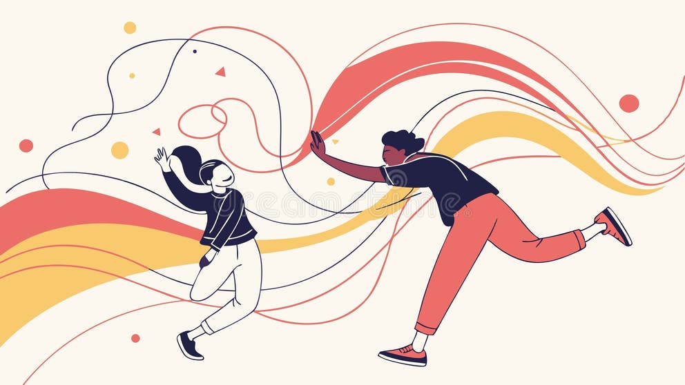 Dynamic People Celebrating Success Teamwork Vector, Vector Design ...