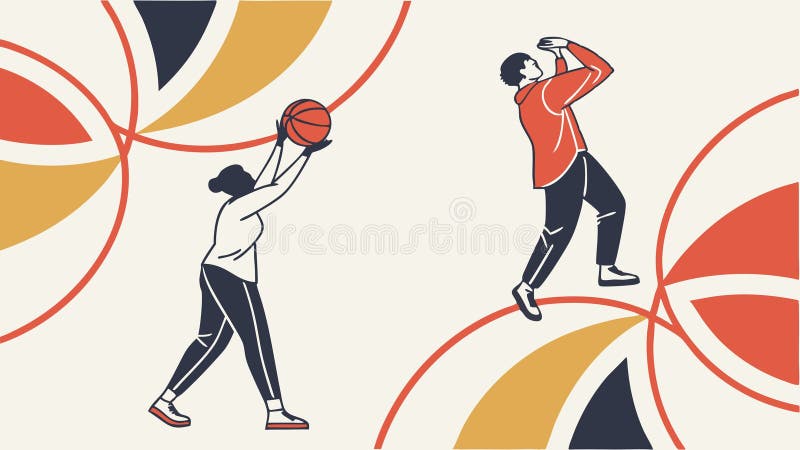 Dynamic People Dancing or Playing with a Ball, Vector Design Generative ...