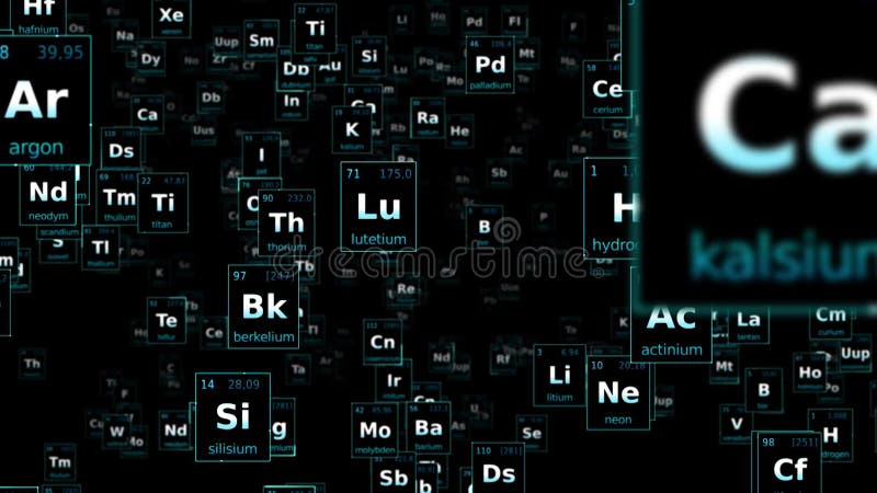 Dynamic Periodic - Elements Visual Stock Video - Video of science ...