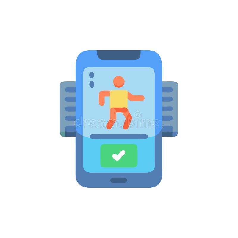Dynamic Personalized Digital Fitness Coach Icon Stock Illustration ...