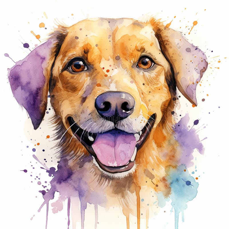 Dynamic Pet Art Against a White Backdrop Stock Vector - Illustration of ...