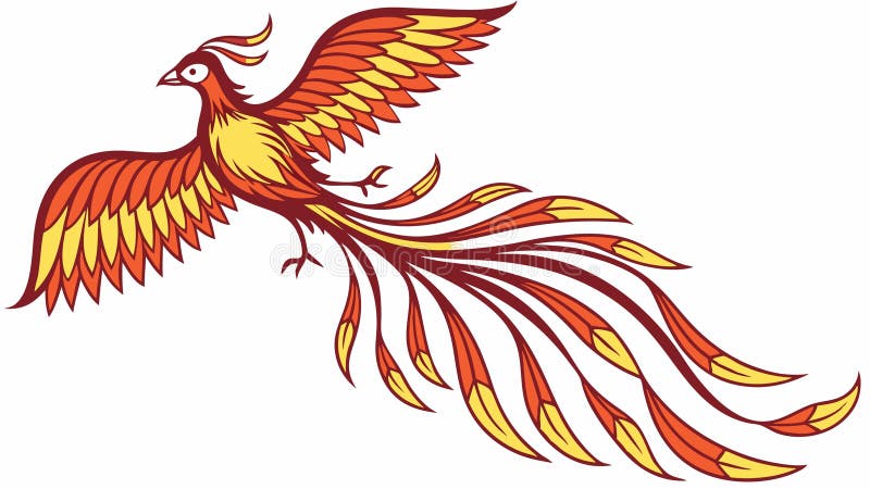 Dynamic Phoenix Bird Rebirth Mythical Vector, Vector Design Generative ...