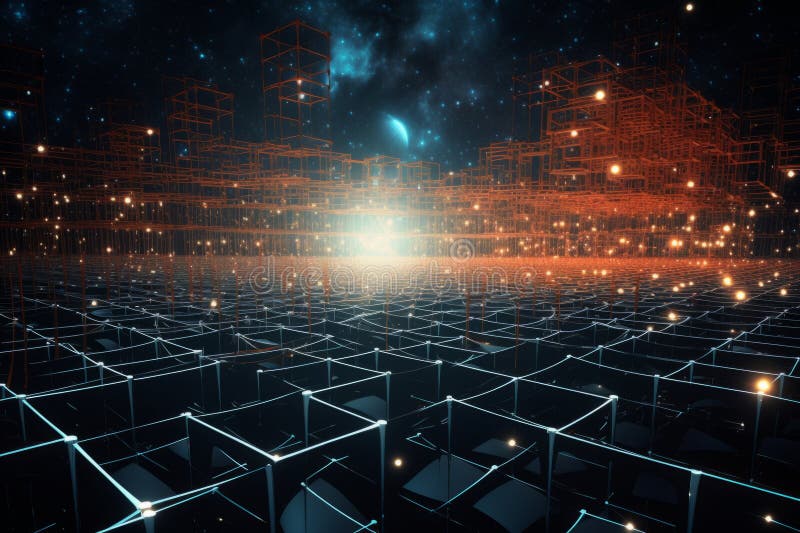 A Dynamic Photo of a 3D Grid Structure Expanding and Contracting in ...