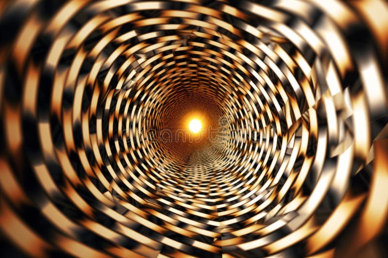 A Dynamic Photo of a 3D Hypnotic Vortex Stock Illustration ...