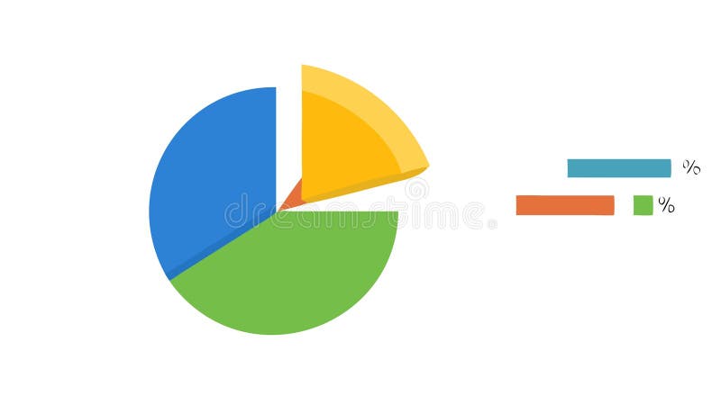 Dynamic Pie Chart and Bar Graph Icon, Data Analysis Statistics, Vector Design Generative AI ...