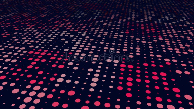 Dynamic Pink Abstract Art with Red and White Dot Pattern Stock Footage ...