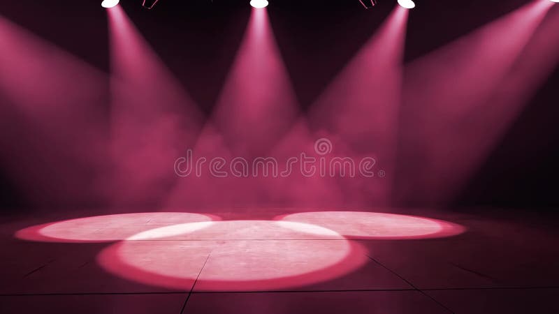 Dynamic Pink Lights Illuminate an Empty Stage, Setting the Mood for an ...