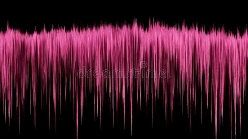 Dynamic Pink Soundwave Visualization on a Black Background, Modern and ...