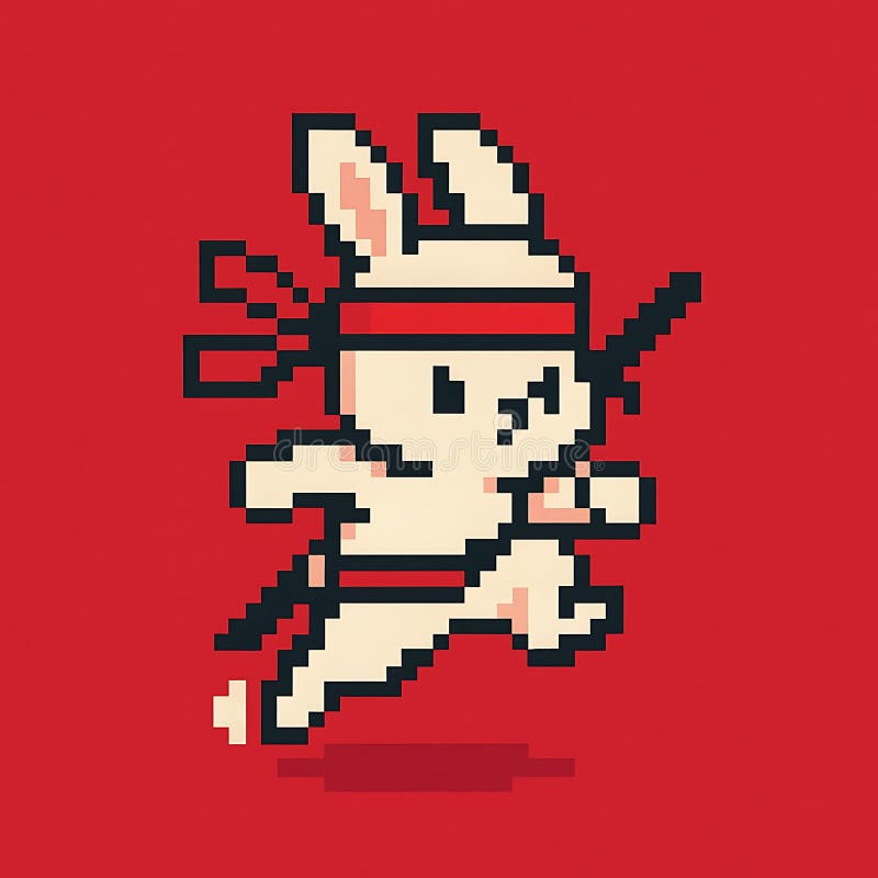 Classic Video Game Rabbit Sprite Stock Illustrations – 6 Classic Video ...