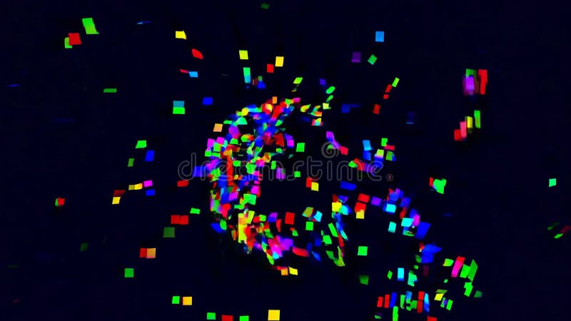 Dynamic Pixel Dance in a Digital World Stock Video - Video of abstract ...