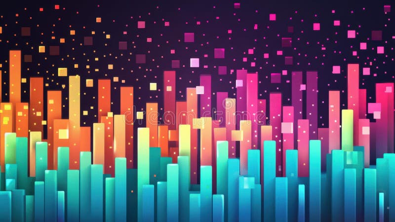 Dynamic Pixel Gradient Design with Falling Pixels and Abstract Texture ...