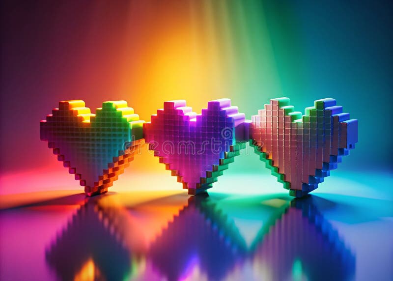 Dynamic Pixel Hearts a Stunning Visual Representation of Life Force and ...
