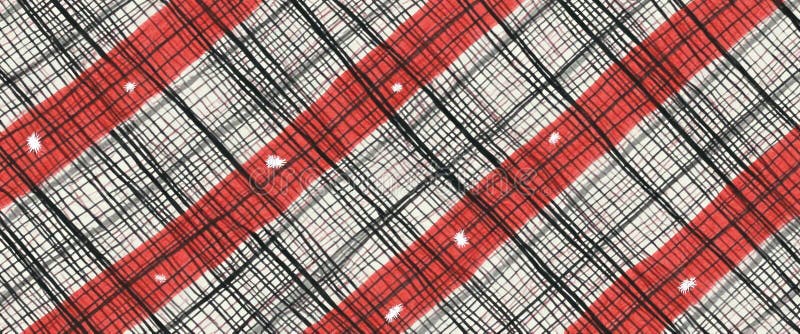Dynamic Plaid Pattern with Bold Red and Black Lines Stock Photo - Image ...