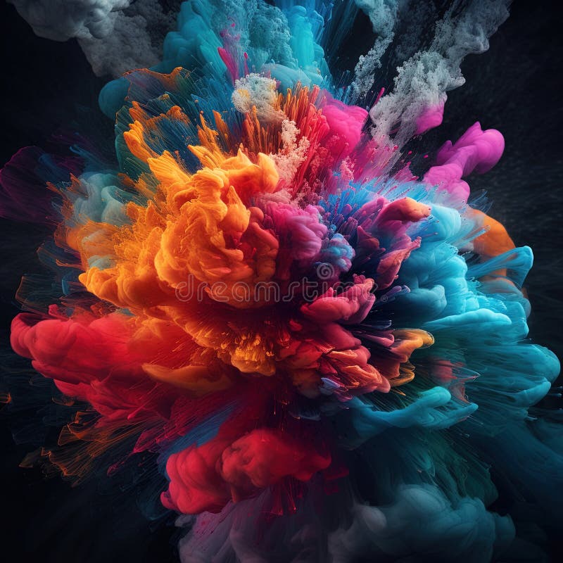 A Dynamic and Playful Design with Pops of Color Stock Illustration ...