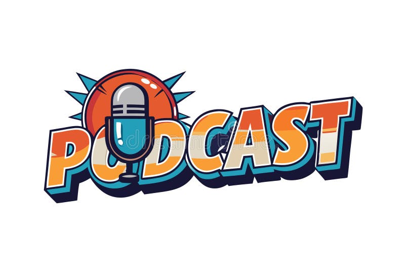 Dynamic Podcast Logo Design with a Sleek Microphone Illustration ...