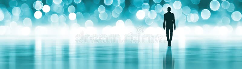 Dynamic Portrait, Person Striking Pose Against Vibrant Blue Backdrop in ...