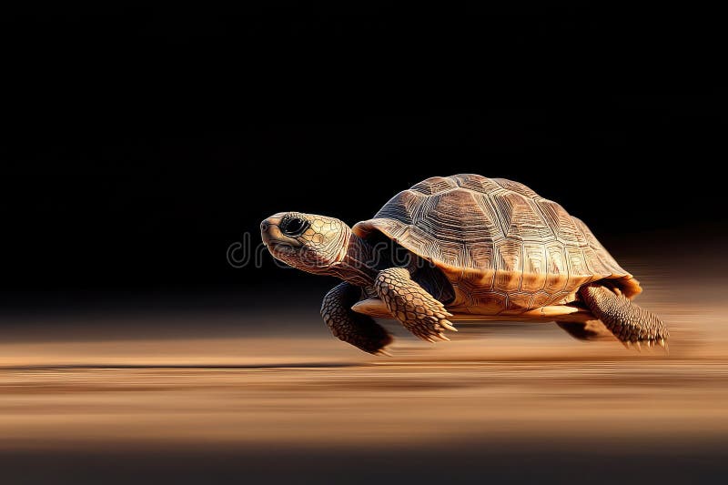 Fast Moving Tortoise with Rocket Propulsion Stock Photo - Image of ...