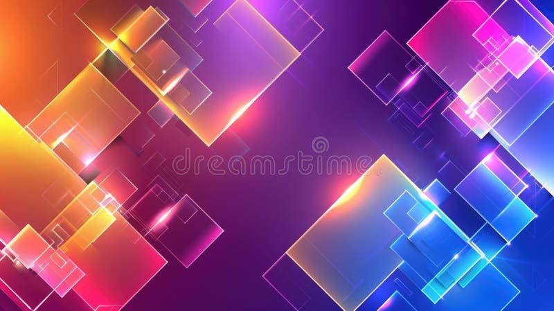 Dynamic Poster Design with Neon Gradient Background and Abstract ...