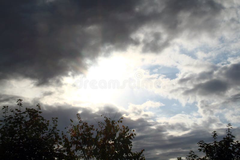 Dynamic Pre-head Daylight Clouds with Clearance Stock Image - Image of ...
