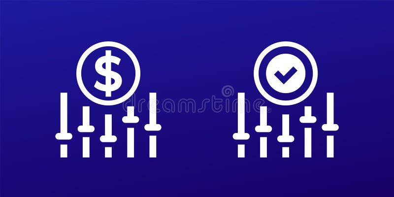 Dynamic Pricing or Flexible Price Vector Icons Stock Illustration ...