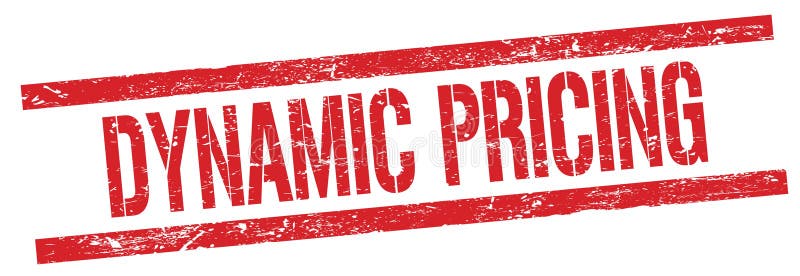 DYNAMIC PRICING Text on Red Grungy Rectangle Stamp Stock Illustration ...