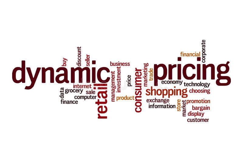 Dynamic Pricing Word Cloud Concept Stock Illustration - Illustration of ...