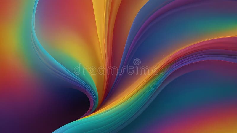 A Dynamic Prism Effect Refracting Soft Rainbow Hues in a Fluid Motion ...