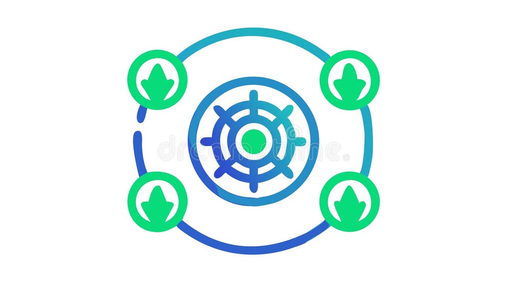 Dynamic Process Gear Icon. Mechanism, Efficiency, Systemic Solution ...