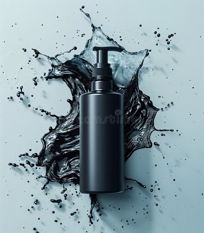 Dynamic Product Presentation: Dispenser Bottle with Splash Effect ...
