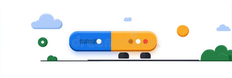 Progressing Delivery Status Bar with Animated Elements Showcasing ...