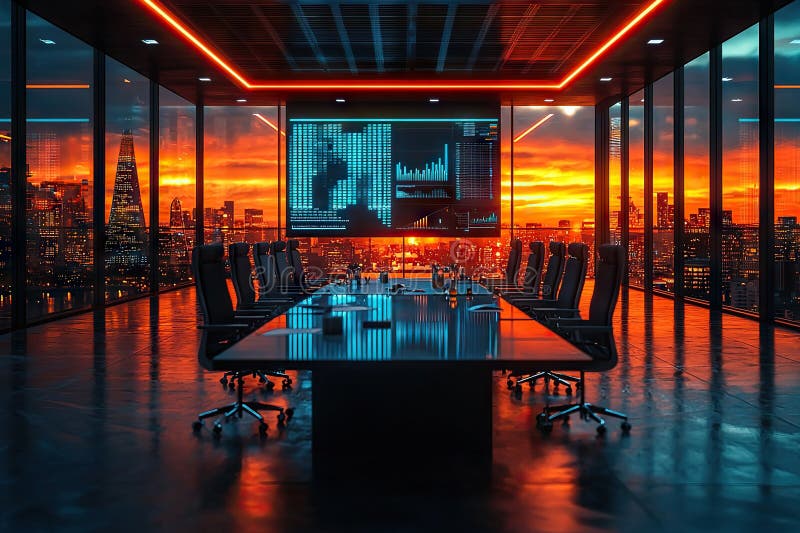 Dynamic Project Presentation with High-Tech Gadgets in Conference Room ...