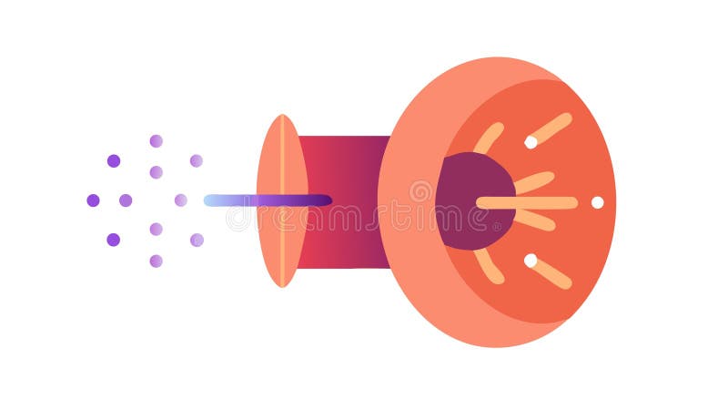 Dynamic Projectile Launch Cannon Icon, Explosive Force, Vector Design ...