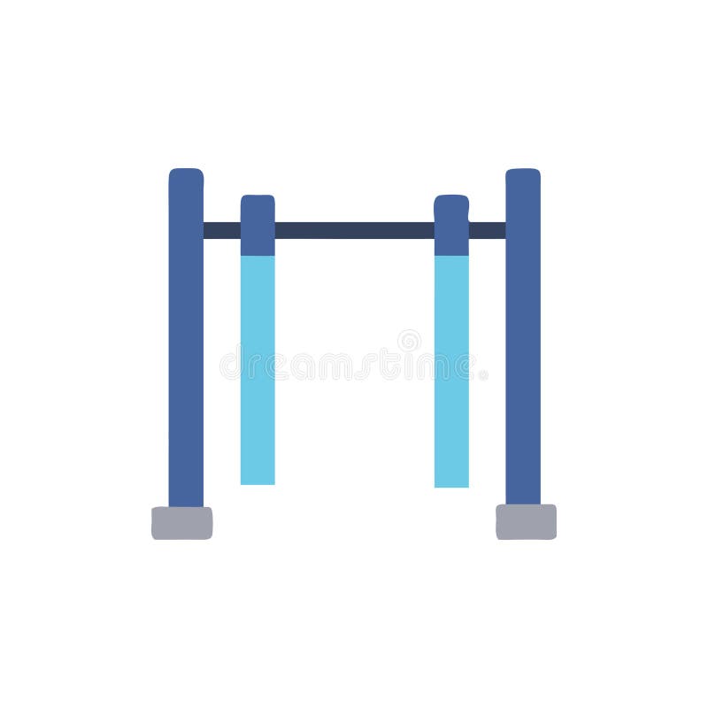 Dynamic Pull-Up Bar Icon stock illustration. Illustration of ...